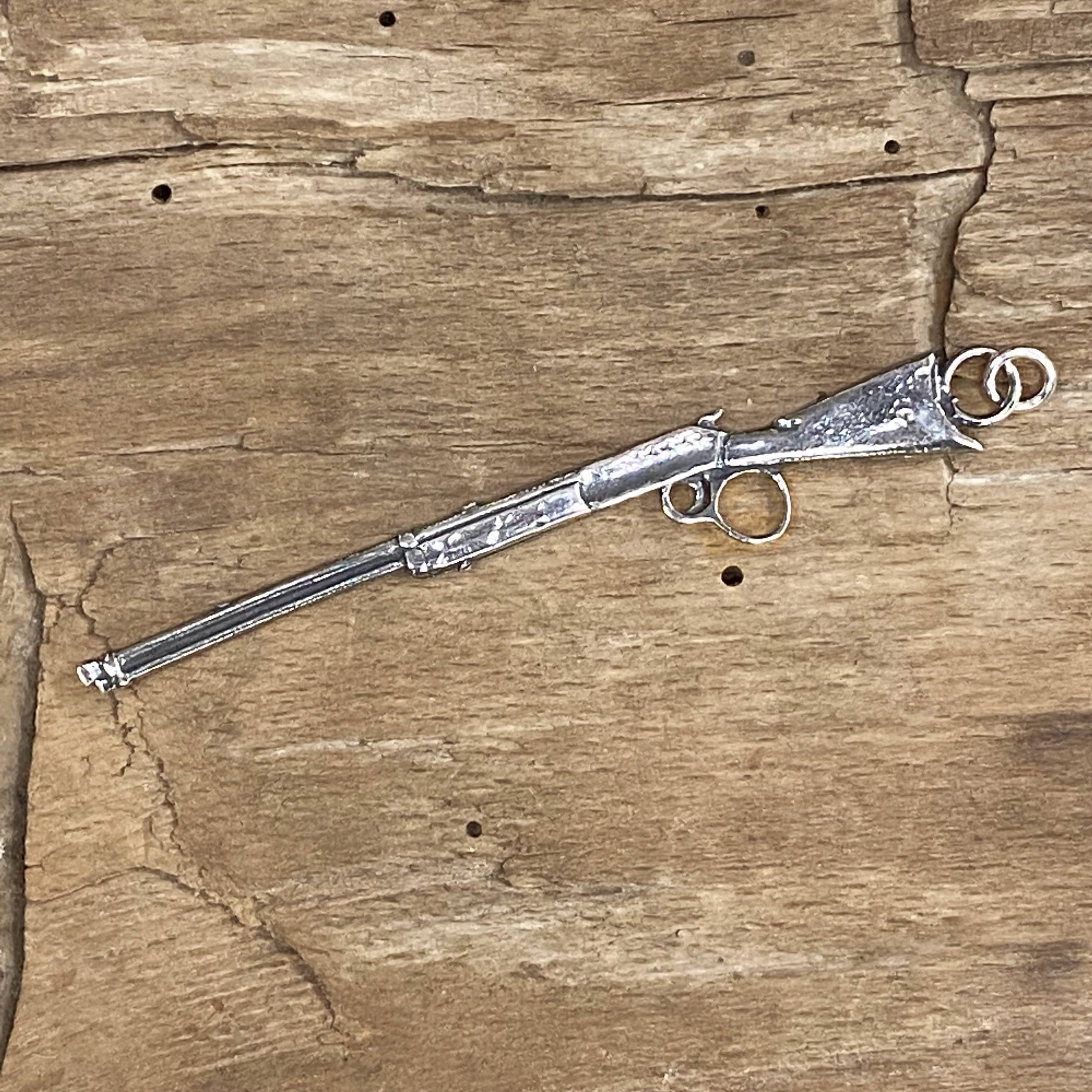 Sterling Rifle Charm | WESTERN VINTAGE REVIVAL JEWELRY, LLC
