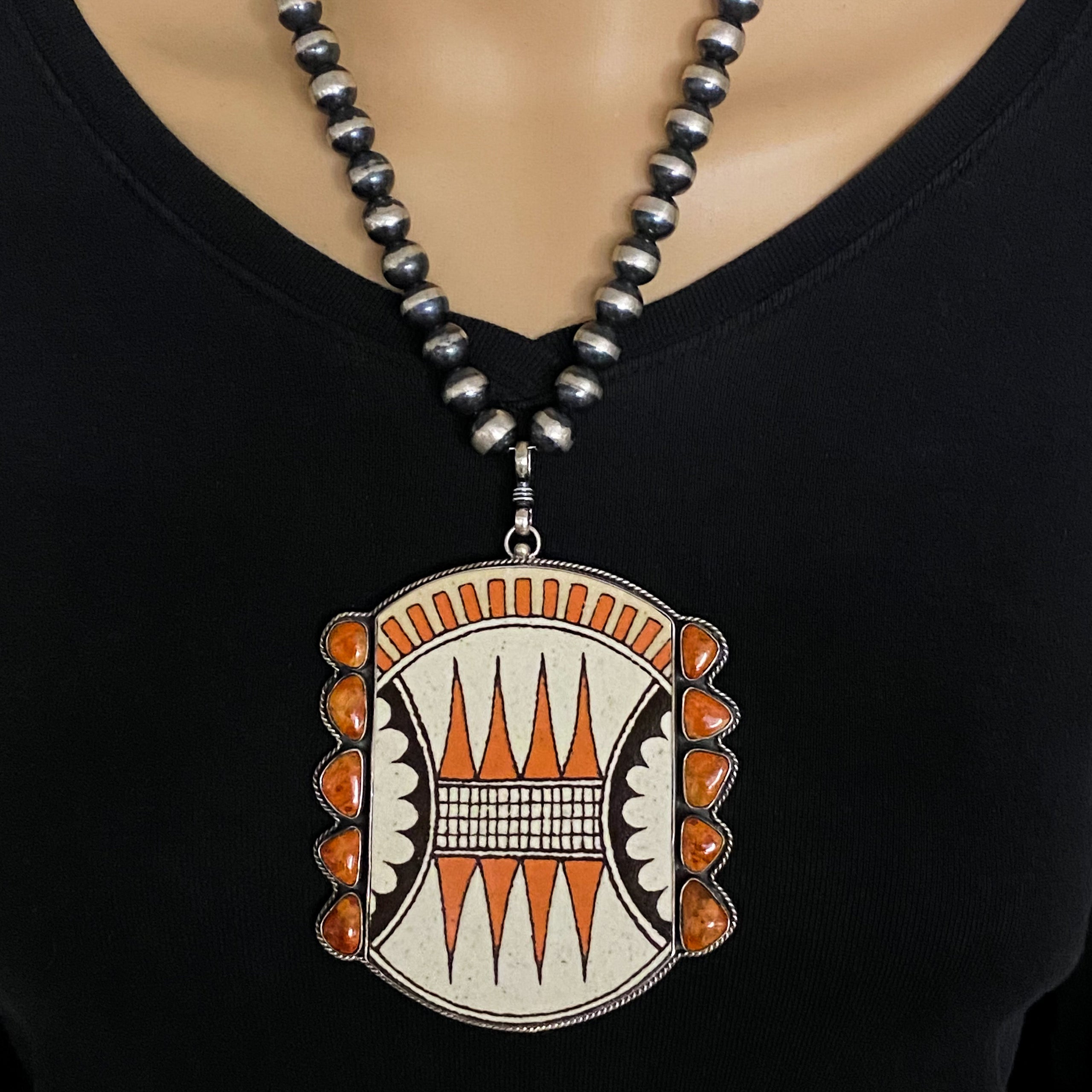 Mikasa Native American Pendant | WESTERN VINTAGE REVIVAL JEWELRY, LLC